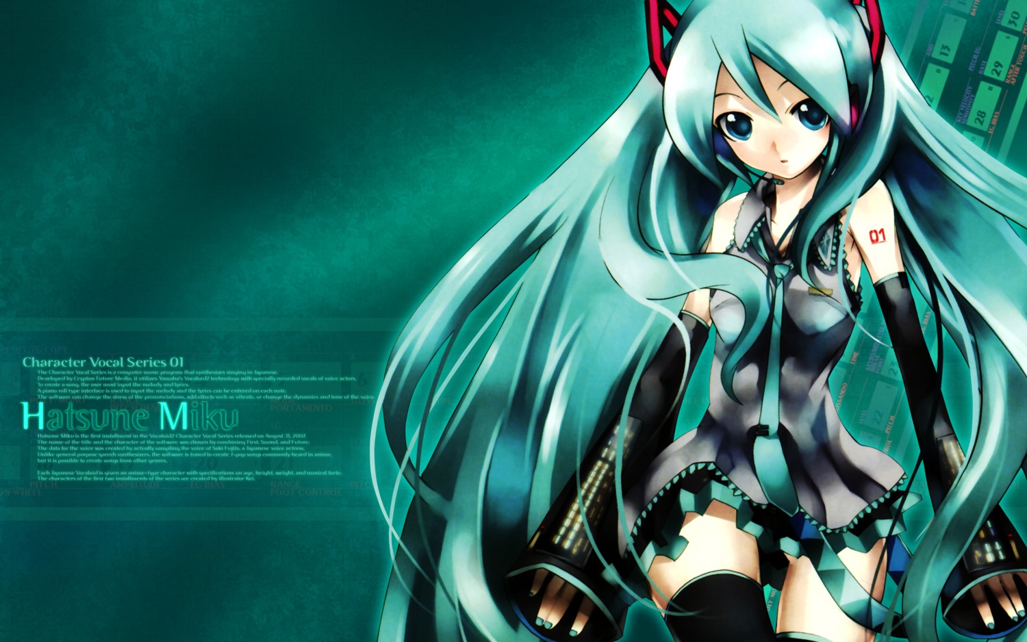 kei garou kei vocaloid hatsune miku thighhighs wallpaper | #196801 | yande.re